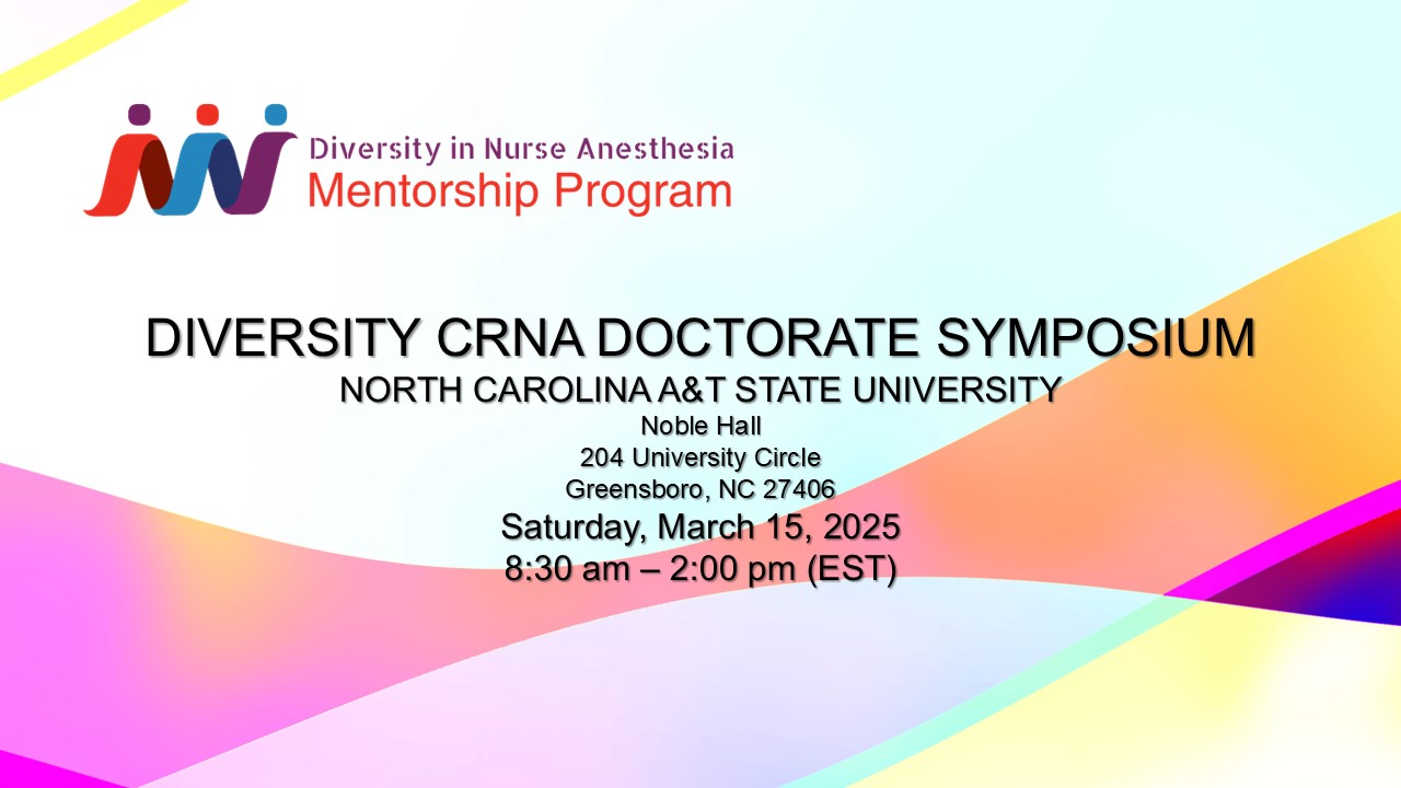 Diversity in Nurse Anesthesia Mentorship Program